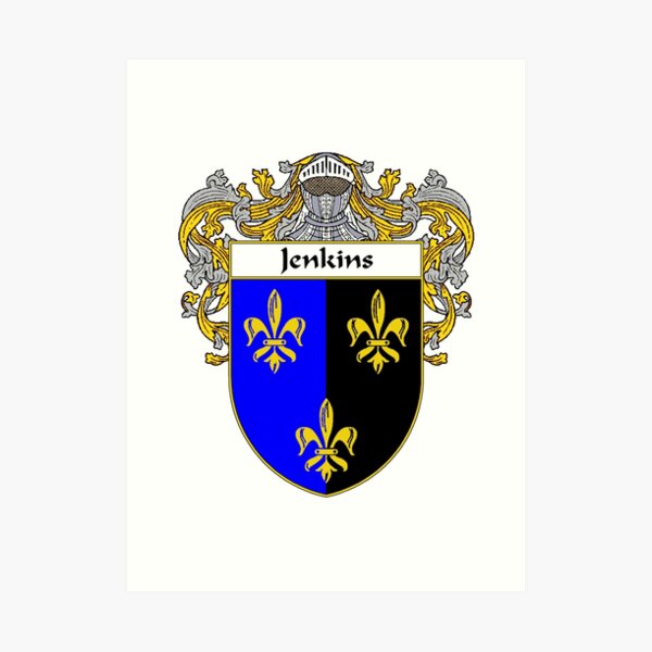 "Jenkins Coat of Arms/Family Crest" Art Print by IrishArms | Redbubble