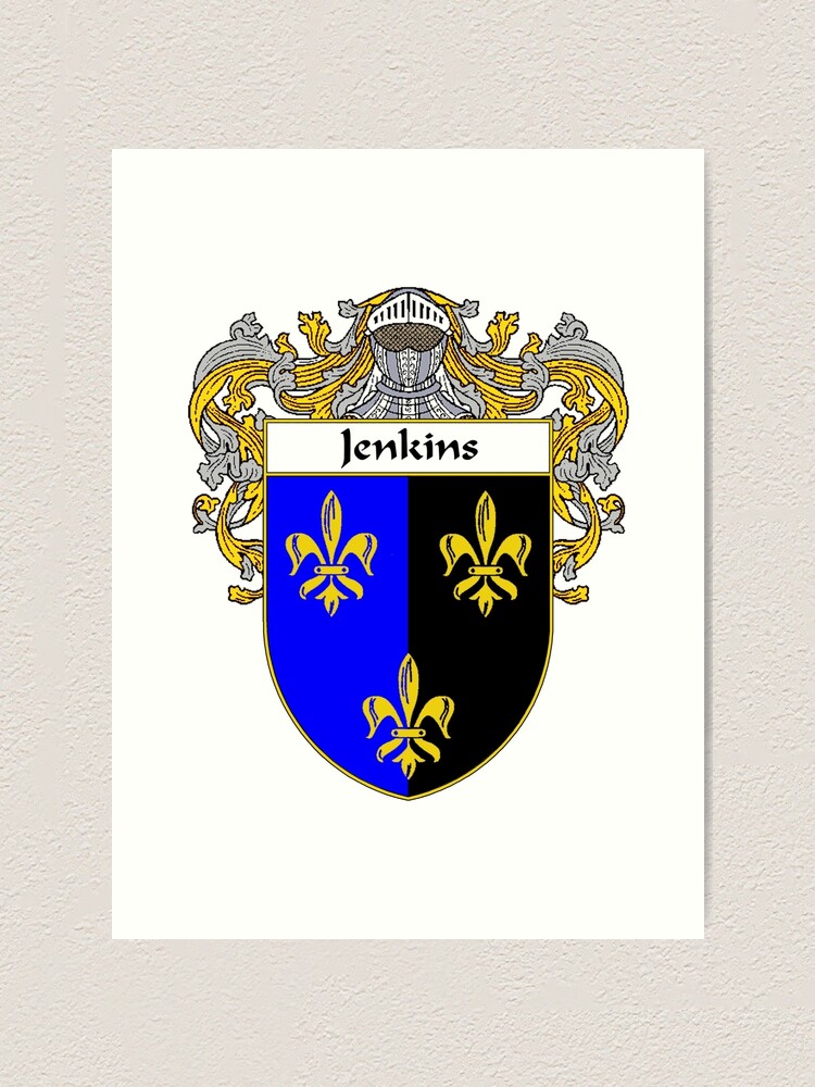 "Jenkins Coat of Arms/Family Crest" Art Print by IrishArms | Redbubble
