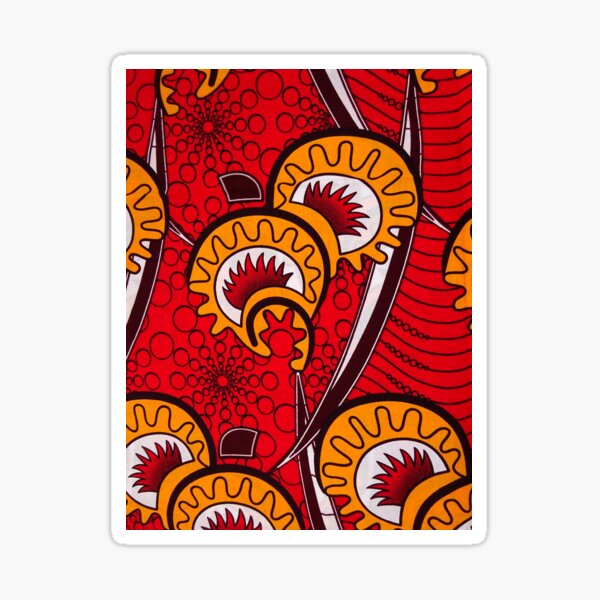"African Floral Print" Sticker for Sale by everettsart | Redbubble