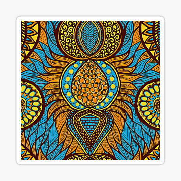 "African Batik Fabric" Sticker for Sale by everettsart | Redbubble