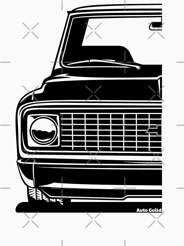"2nd Gen C10 Chevy Pickup" Essential T-Shirt for Sale by AutoGuild ...