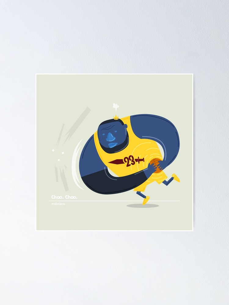 "Lebron James Train" Poster for Sale by mykowu | Redbubble