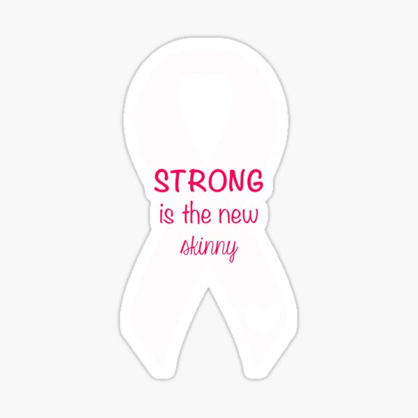 "Strong is the New Skinny" Sticker for Sale by purrfectpixx | Redbubble