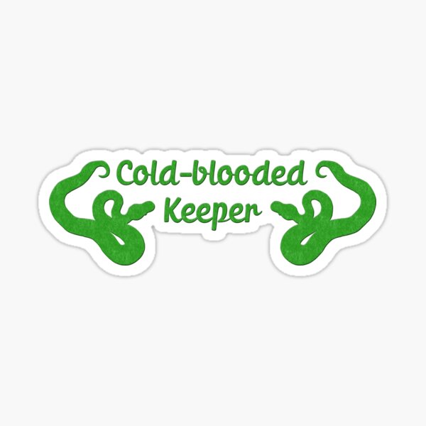 "Cold-blooded Keeper - Snake" Sticker for Sale by GeoCreate | Redbubble