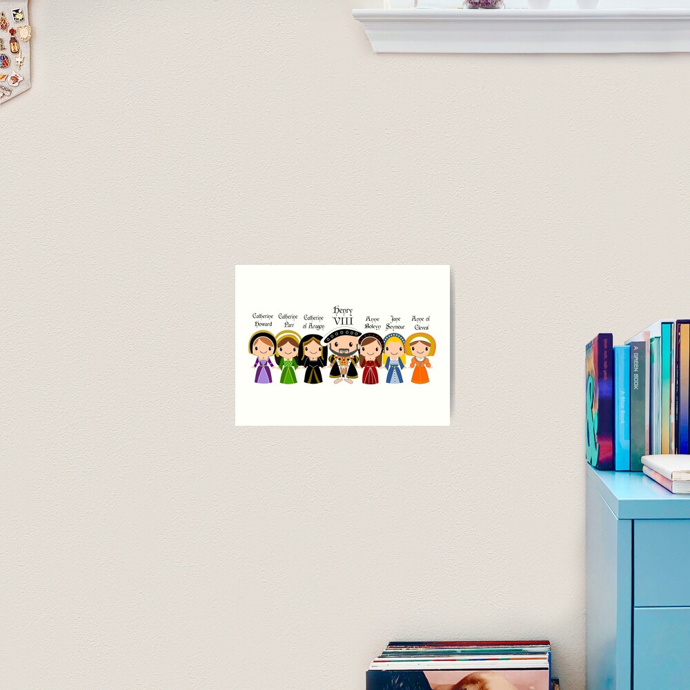"Henry VIII and 6 wives" Poster for Sale by beyondthepages | Redbubble