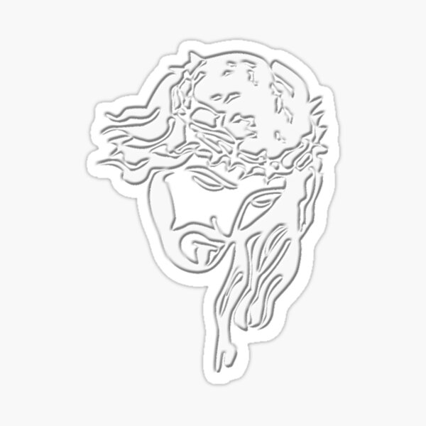 "Sacred face" Sticker by LeytonKit | Redbubble