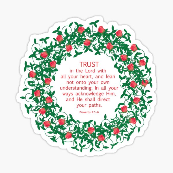 "Trust " Sticker for Sale by DesignBySuzanne | Redbubble