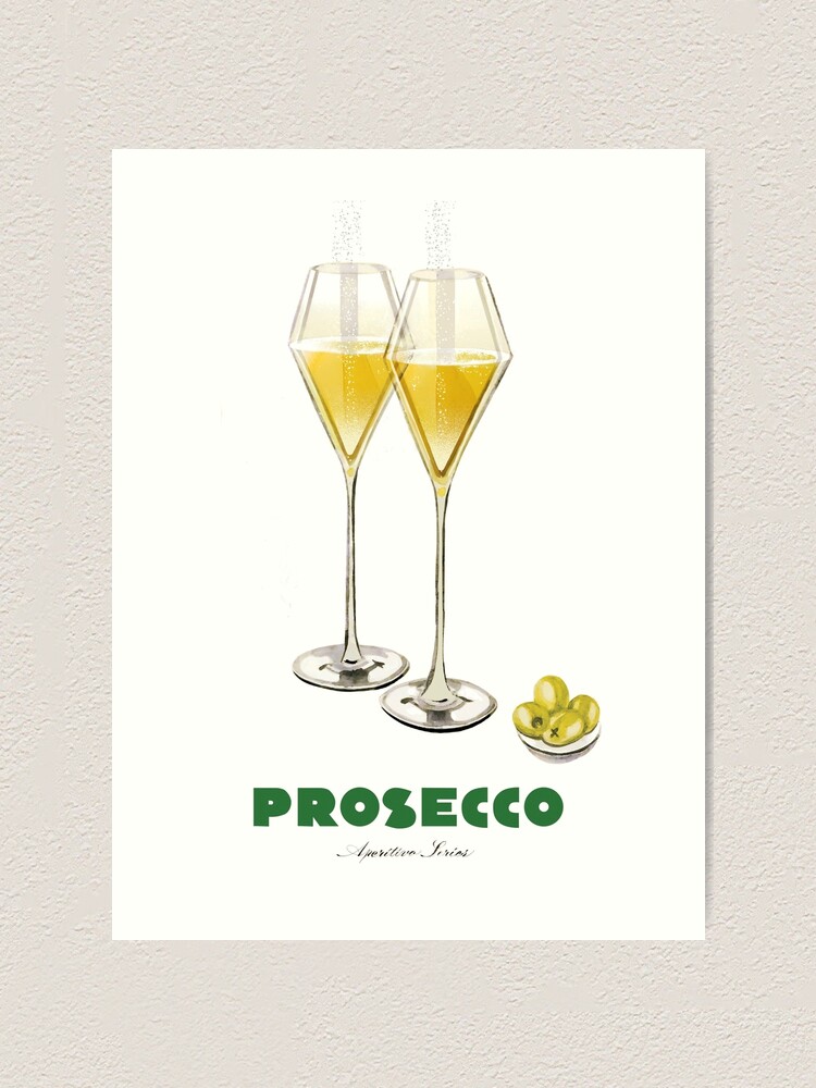 "Prosecco! " Art Print for Sale by lisaadesign | Redbubble