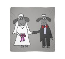 "Cool Funny Sheep Bride and Groom Wedding Art" by naturesfancy | Redbubble
