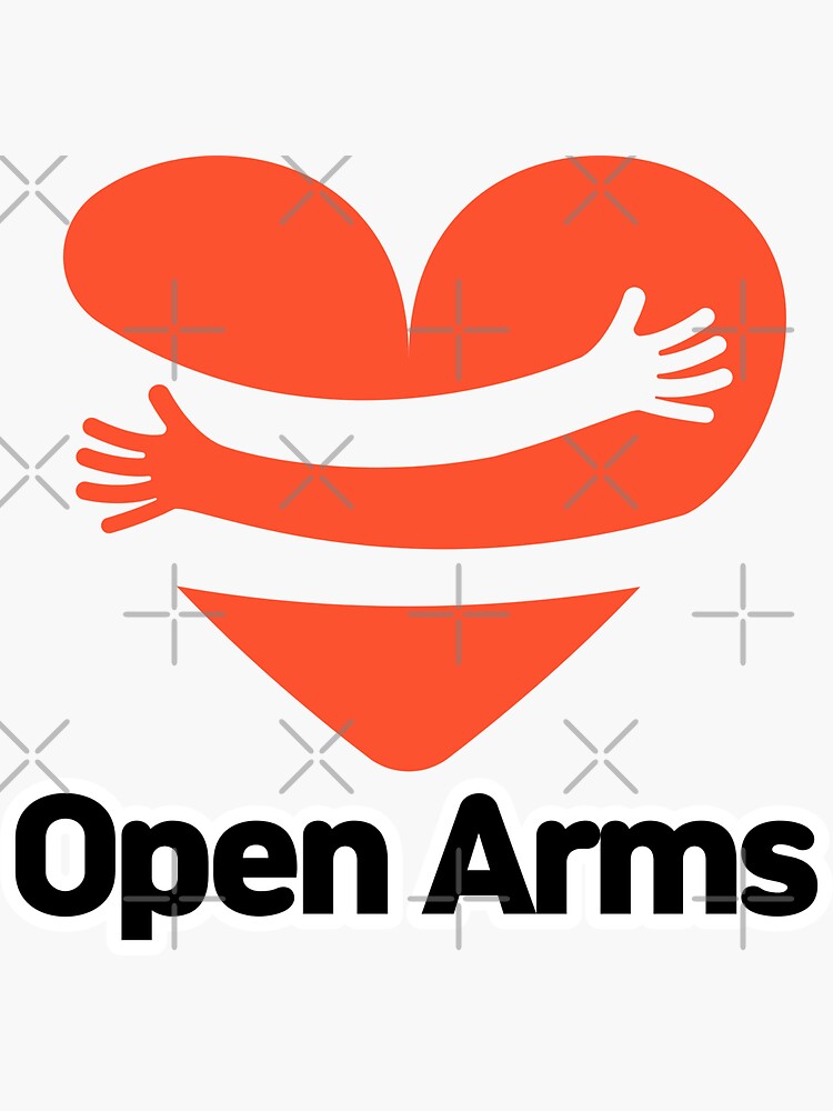 "Open Arms" Sticker by VioletBear | Redbubble