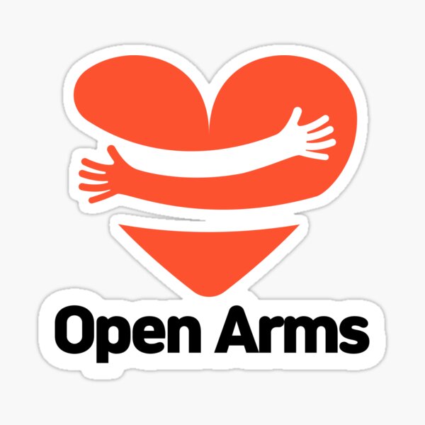 "Open Arms" Sticker by VioletBear | Redbubble