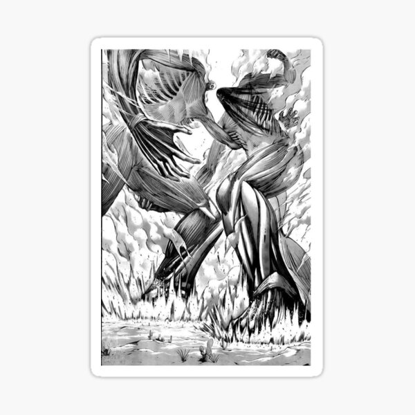 "Eren colossal titan I Attack on titan" Sticker for Sale by hiphop2k20 ...