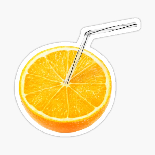 "Orange juice" Sticker for Sale by 6hands | Redbubble