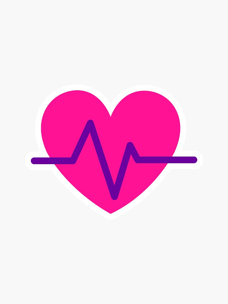 "Heart rate sticker" Sticker by seanofdragon | Redbubble