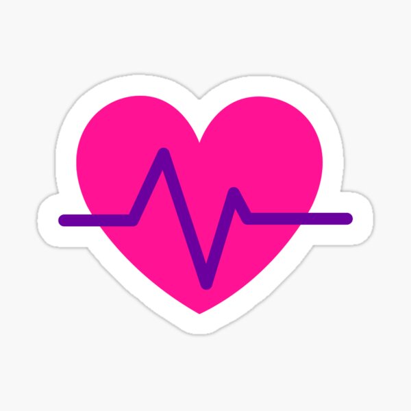 "Heart rate sticker" Sticker by seanofdragon | Redbubble