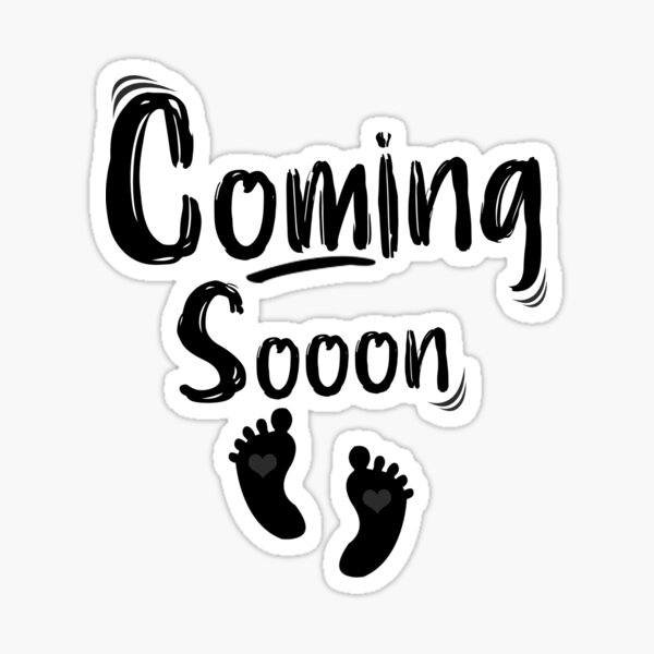 Baby Coming Soon Stickers | Redbubble