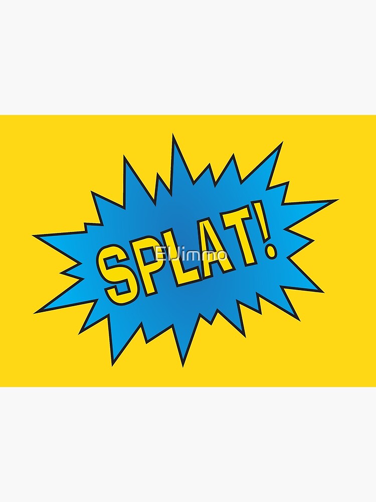 "SPLAT! Action Bubble Golden Age Comics Emoticon" Art Board Print for ...