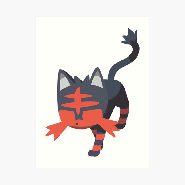 "Litten (Pokemon)" Art Print by Katt-Mandrake | Redbubble