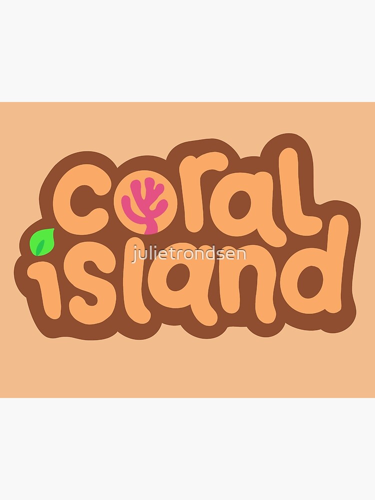 "Coral Island - Logo" Art Board Print for Sale by julietrondsen | Redbubble