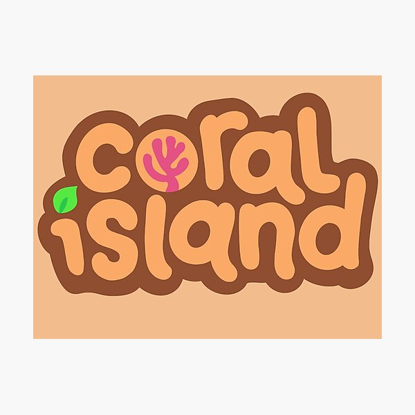 "Coral Island - Logo" Photographic Print for Sale by julietrondsen ...