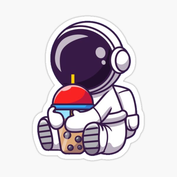 " SPACE BOBA TEA" Sticker for Sale by ZghoulStore | Redbubble
