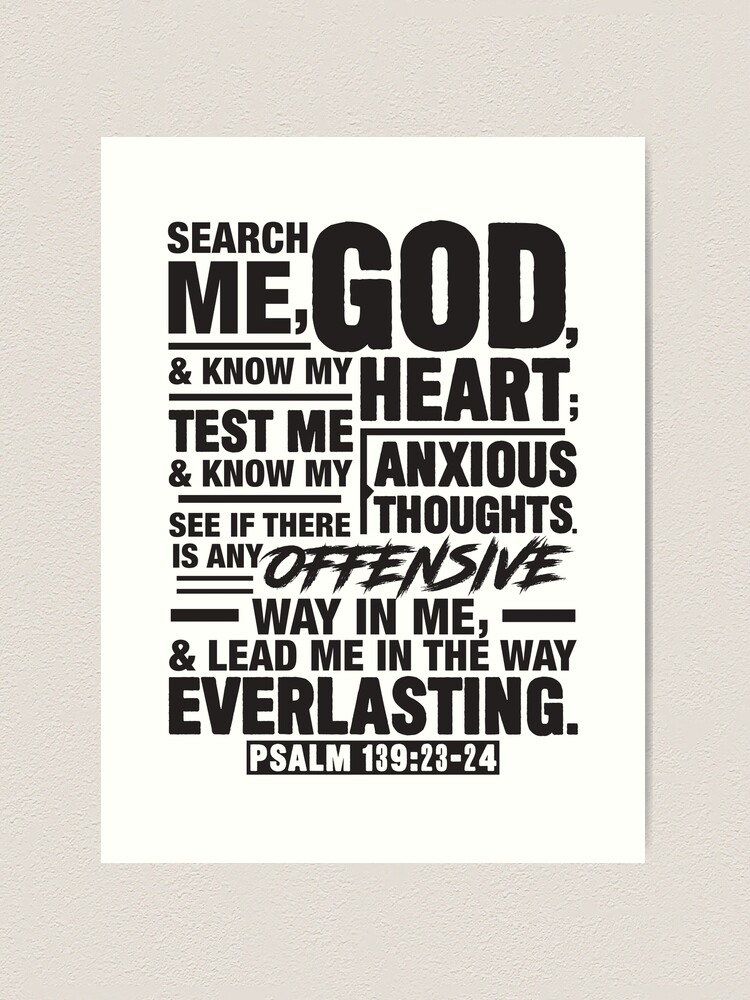 Test My Heart Bible Clipart