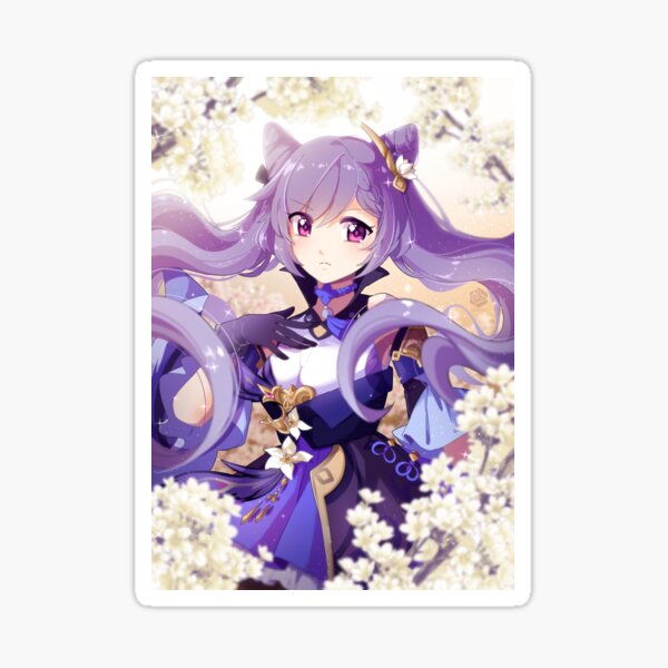 "Genshin Impact Keqing" Sticker by jollyrose | Redbubble