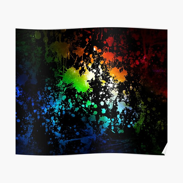 "PAINT SPLASH " Poster by johnnyssandart | Redbubble