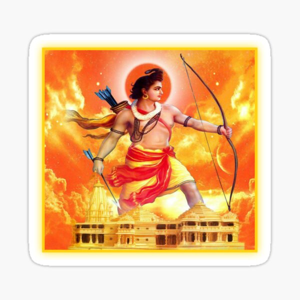 "Jai Shri Ram" Sticker for Sale by aruvanita | Redbubble
