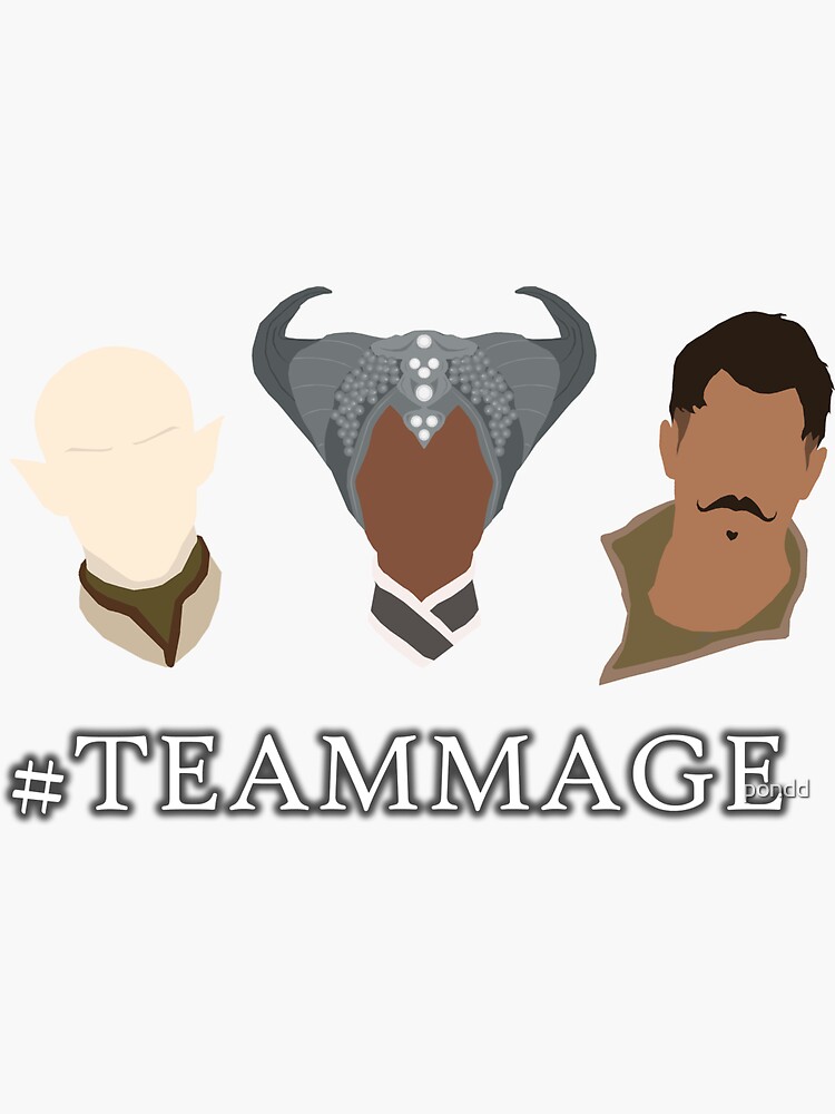 "Team Mage" Sticker by pondd | Redbubble