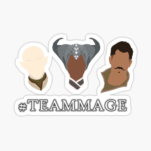 "Team Mage" Sticker by pondd | Redbubble