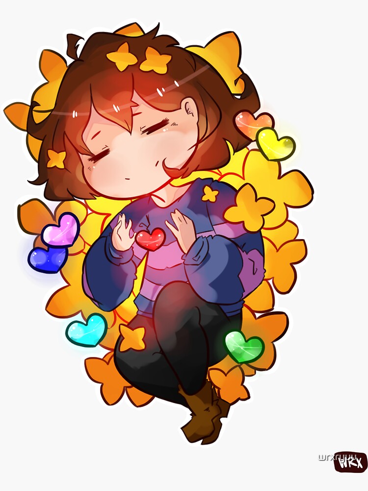 "Undertale | Frisk" Sticker for Sale by wrxryuu | Redbubble