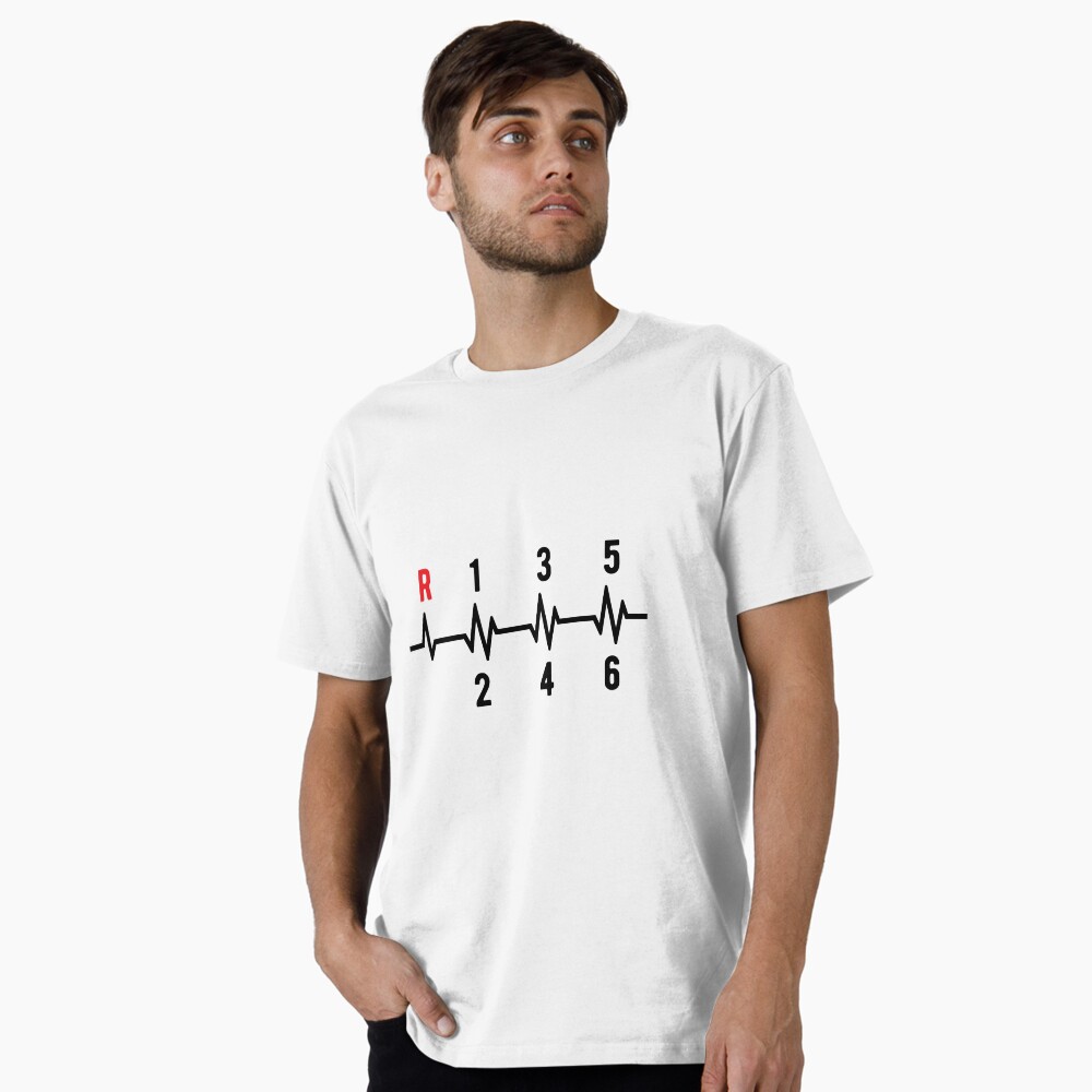 "6 Speeds Gear Shift Manual Transmission Heartbeat Car Lover" Sticker ...