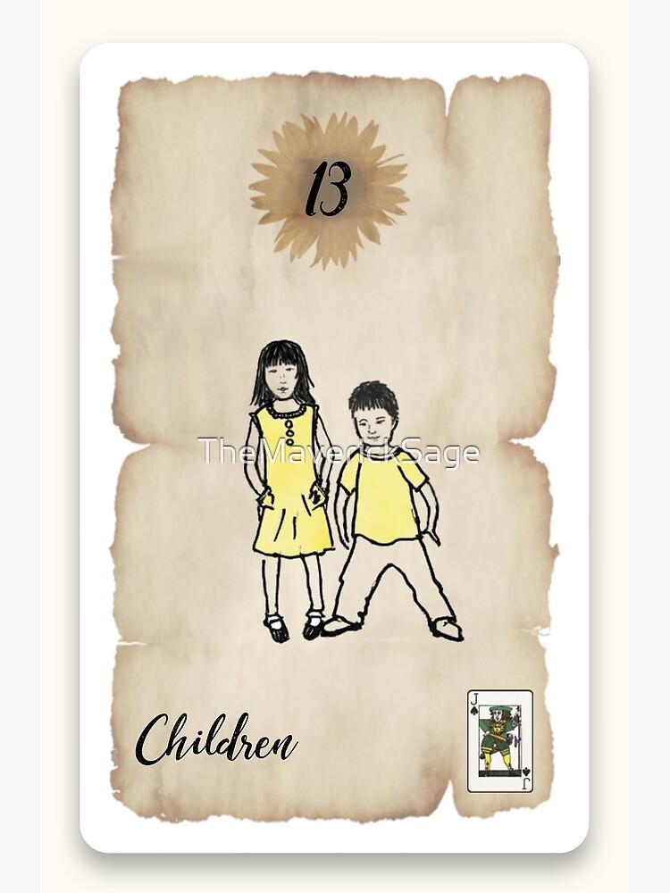 "Lenormand Child Children Card - Hand Drawn" Poster for Sale by ...
