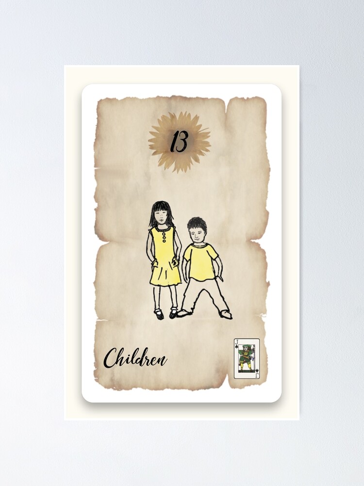 "Lenormand Child Children Card - Hand Drawn" Poster for Sale by ...