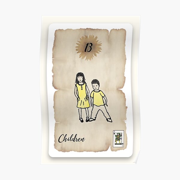 "Lenormand Child Children Card - Hand Drawn" Poster for Sale by ...