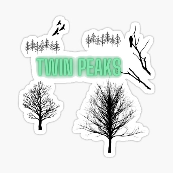 "twin peaks" Sticker for Sale by SANGGOOJEON | Redbubble