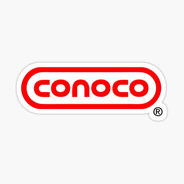"Conoco Inc" Sticker for Sale by brownmatt102 | Redbubble