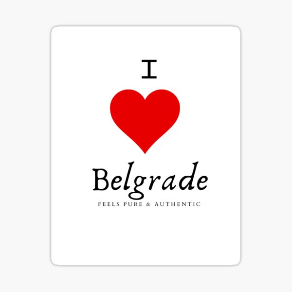 "Belgrade" Sticker for Sale by raylucca | Redbubble