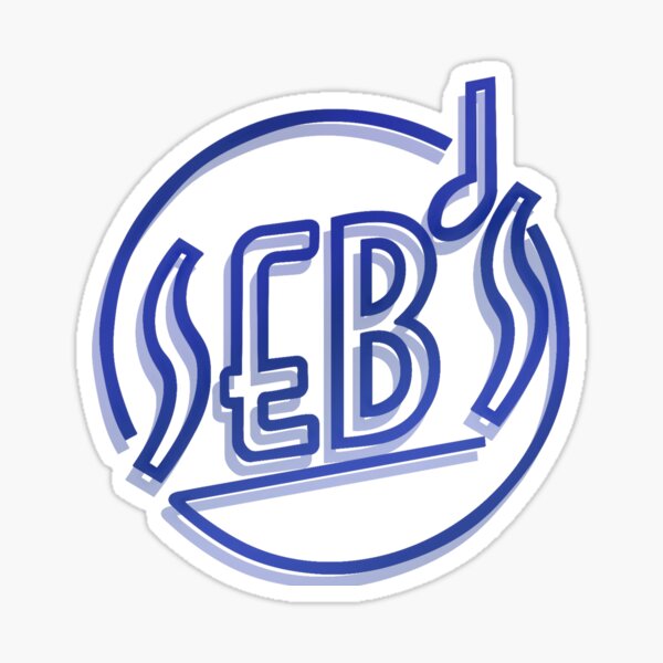 "Seb's Logo with neon" Sticker for Sale by Tukutz | Redbubble