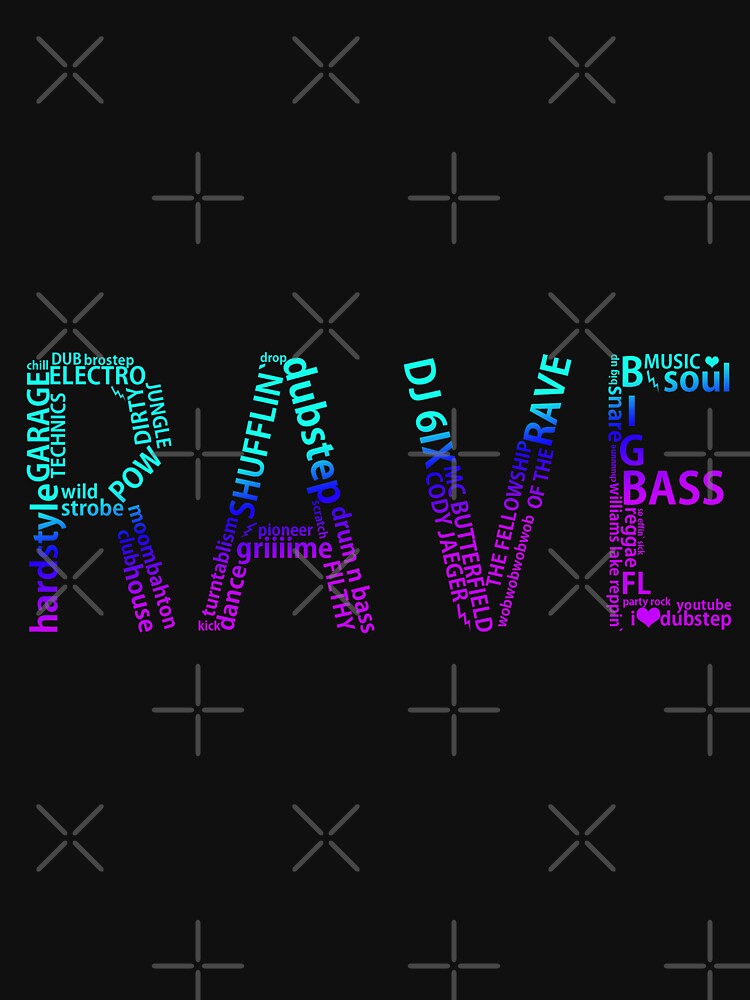 "RAVE COLORS" T-shirt by NTTCK | Redbubble