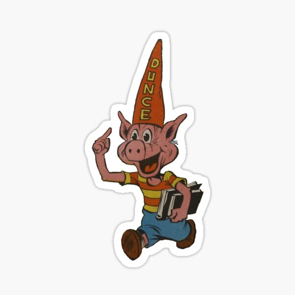 Pegatina «diseño vintage de dibujos animados de cerdo burro» de Captain ...