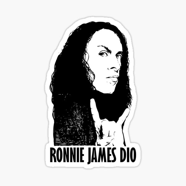 Ronnie James Dio Stickers | Redbubble