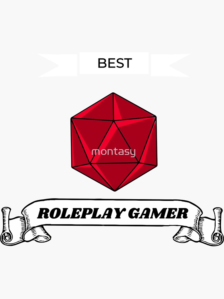 "Best Roleplay Gamer" Sticker for Sale by montasy | Redbubble