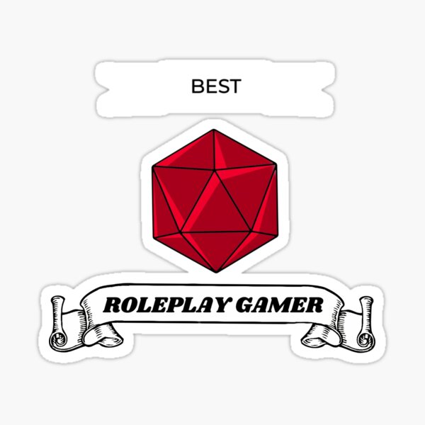 "Best Roleplay Gamer" Sticker for Sale by montasy | Redbubble