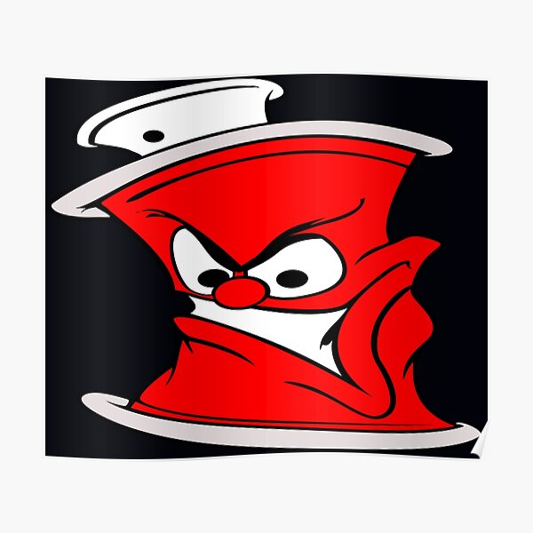 "mad red spray graffiti can" Poster by Nikolays | Redbubble