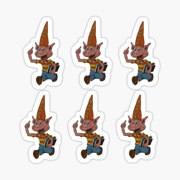 Pegatina «diseño vintage de dibujos animados de cerdo burro» de Captain ...