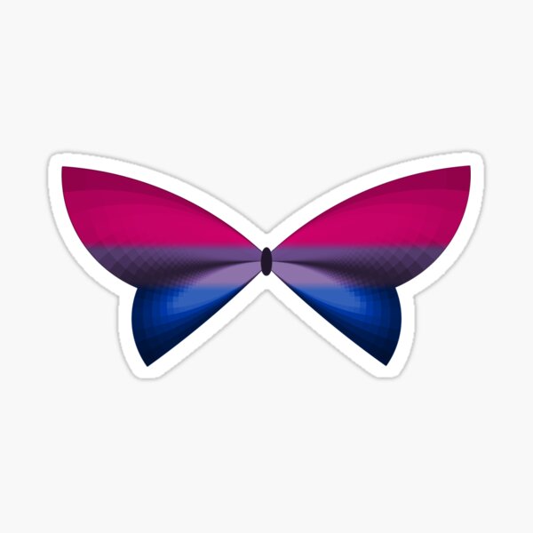 "Bi Pride Butterfly" Sticker for Sale by shaneisadragon | Redbubble