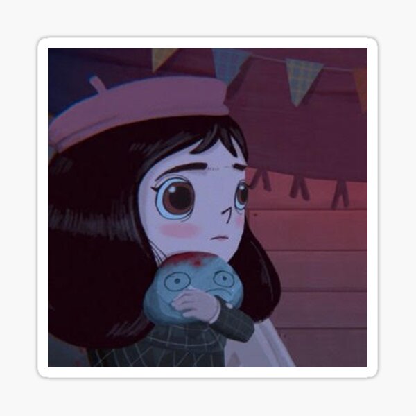 "little misfortune " Sticker for Sale by Picosss | Redbubble