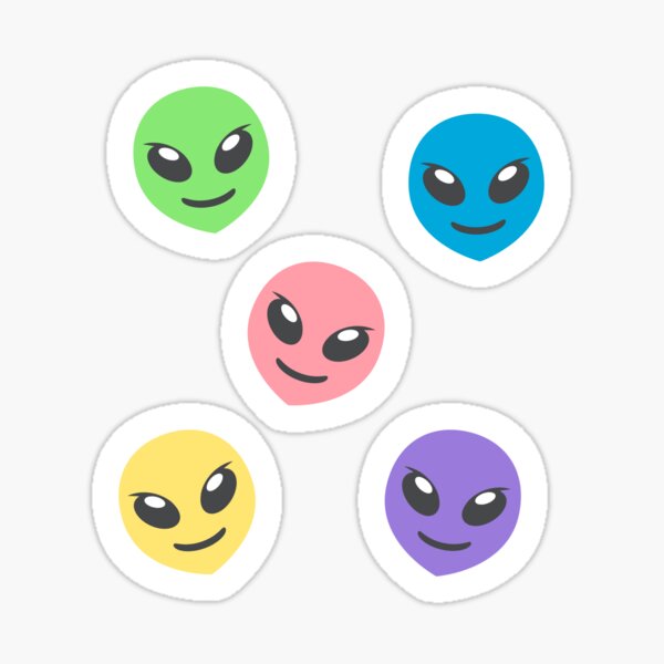 "cute alien" Sticker for Sale by setenomes | Redbubble
